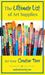 Ultimate List of Art Supplies for Your Creative Teen - Masterpiece Society