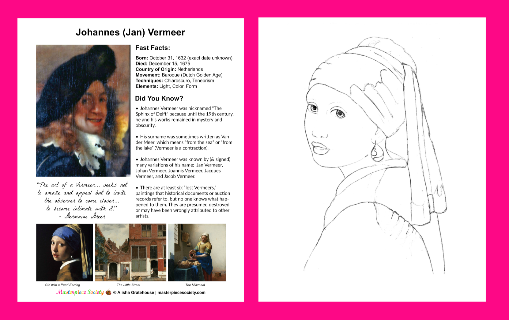 Episode 007 - Johannes Vermeer - Masterpiece Society