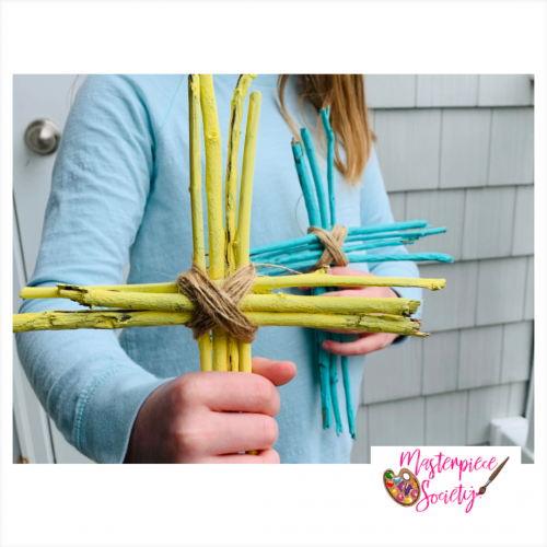 Nature-Inspired Easter Cross Craft for Kids - Masterpiece Society