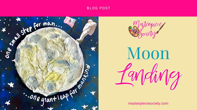 Make One Small Step with this Mixed Media Moon Art! - Masterpiece Society